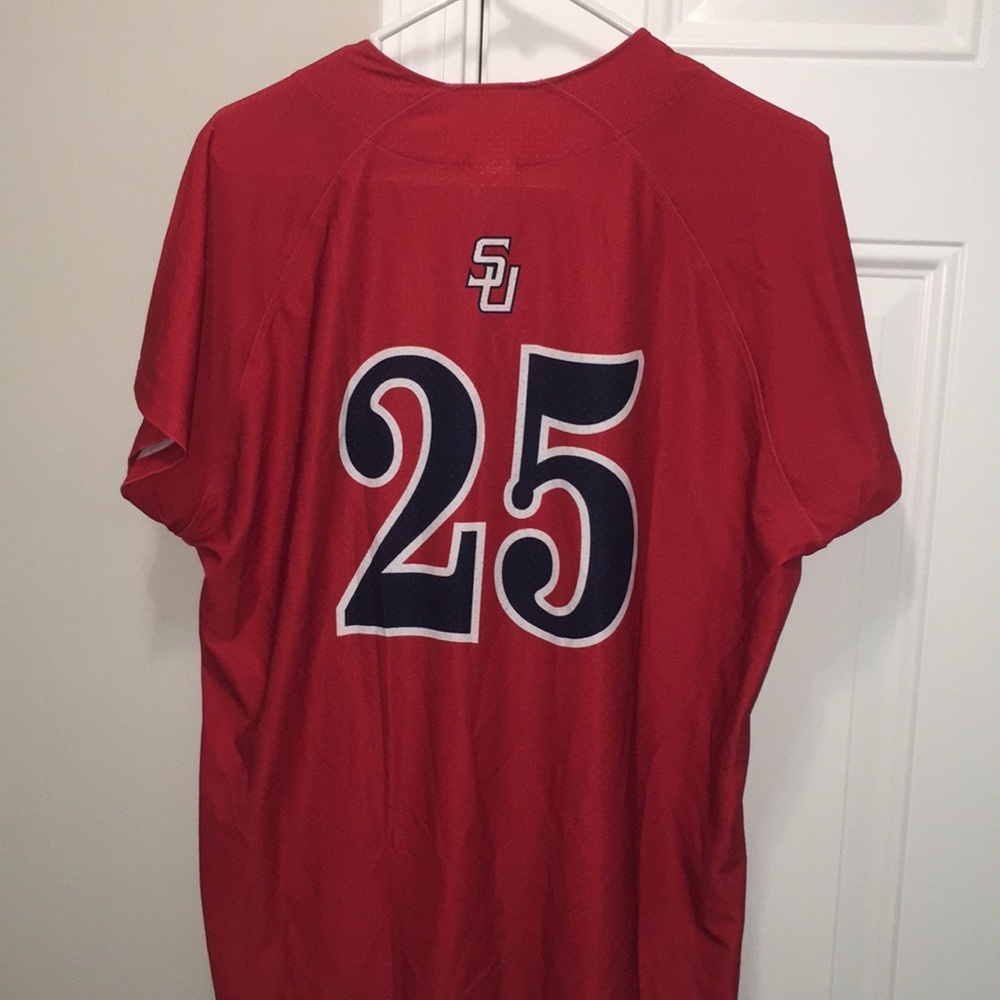 Women’s Samford Baseball Softball Team Jersey L - Gem